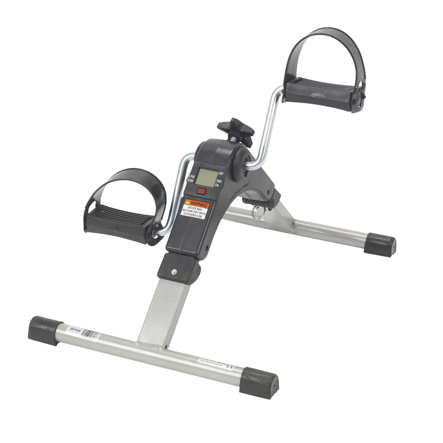 Drive Medical Folding Exercise Peddler with Electronic Display - Black